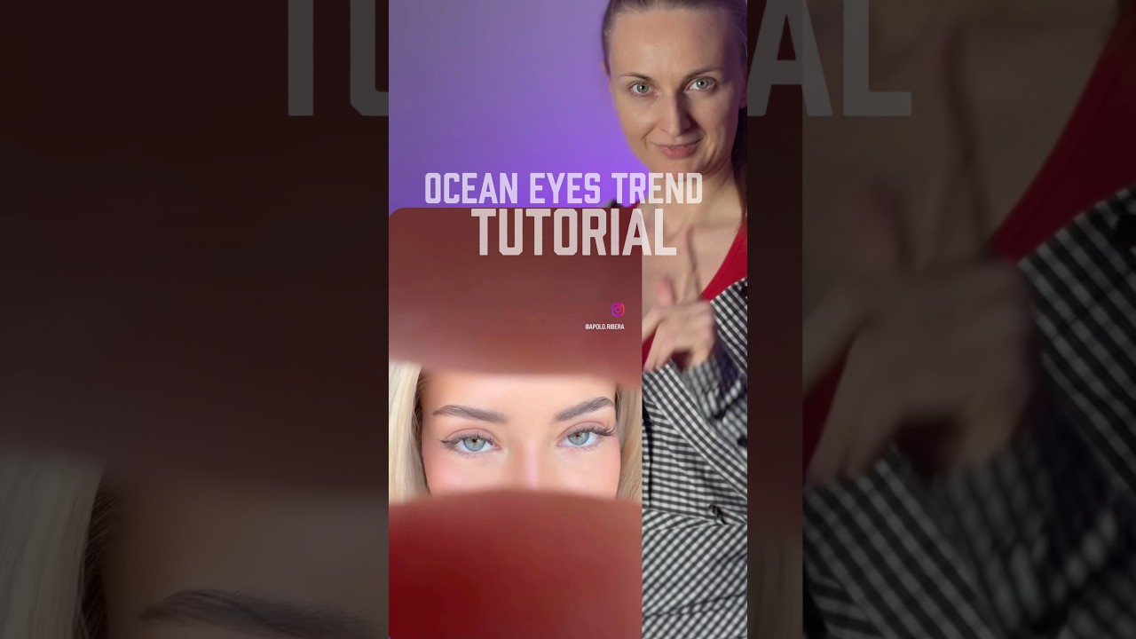 Ocean eyes trend tutorial #transition #tutorial