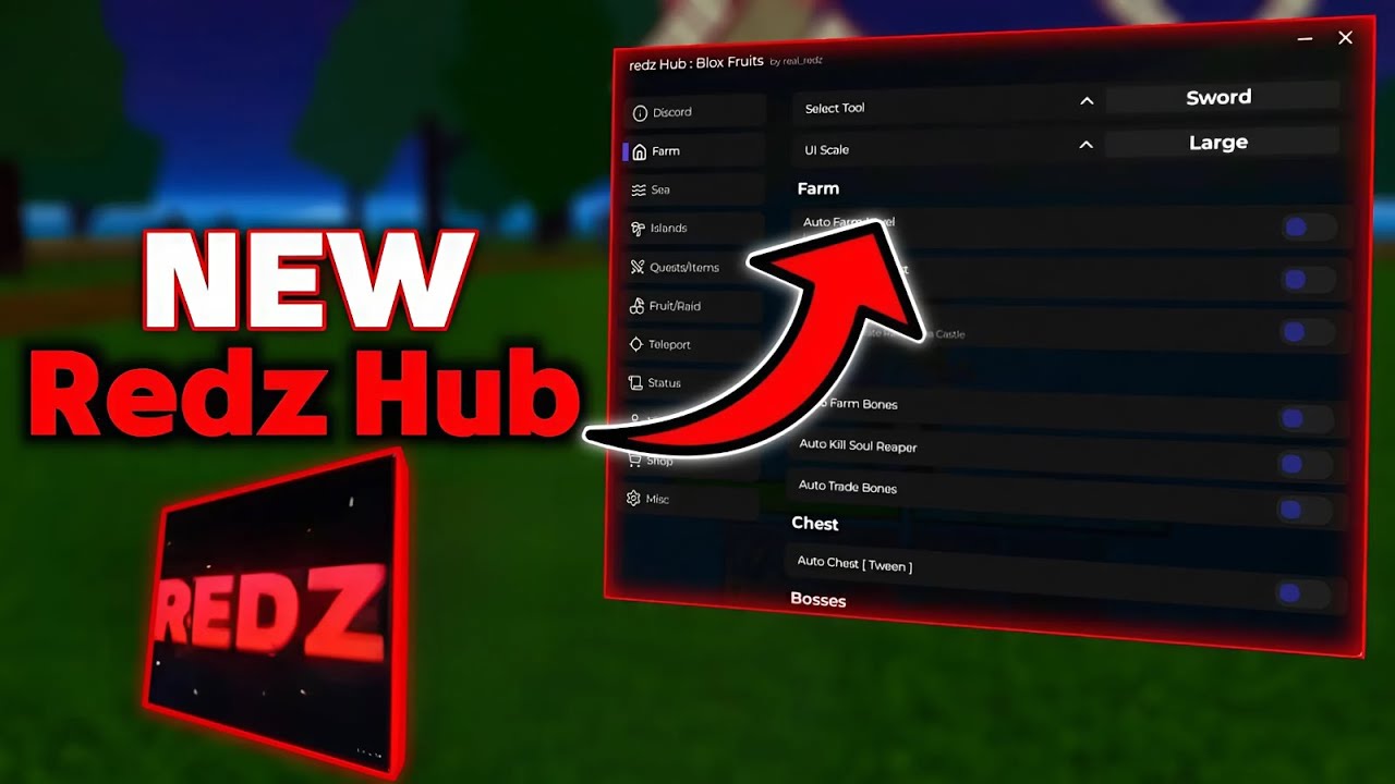 New REDZ HUB Script - Blox Fruit script