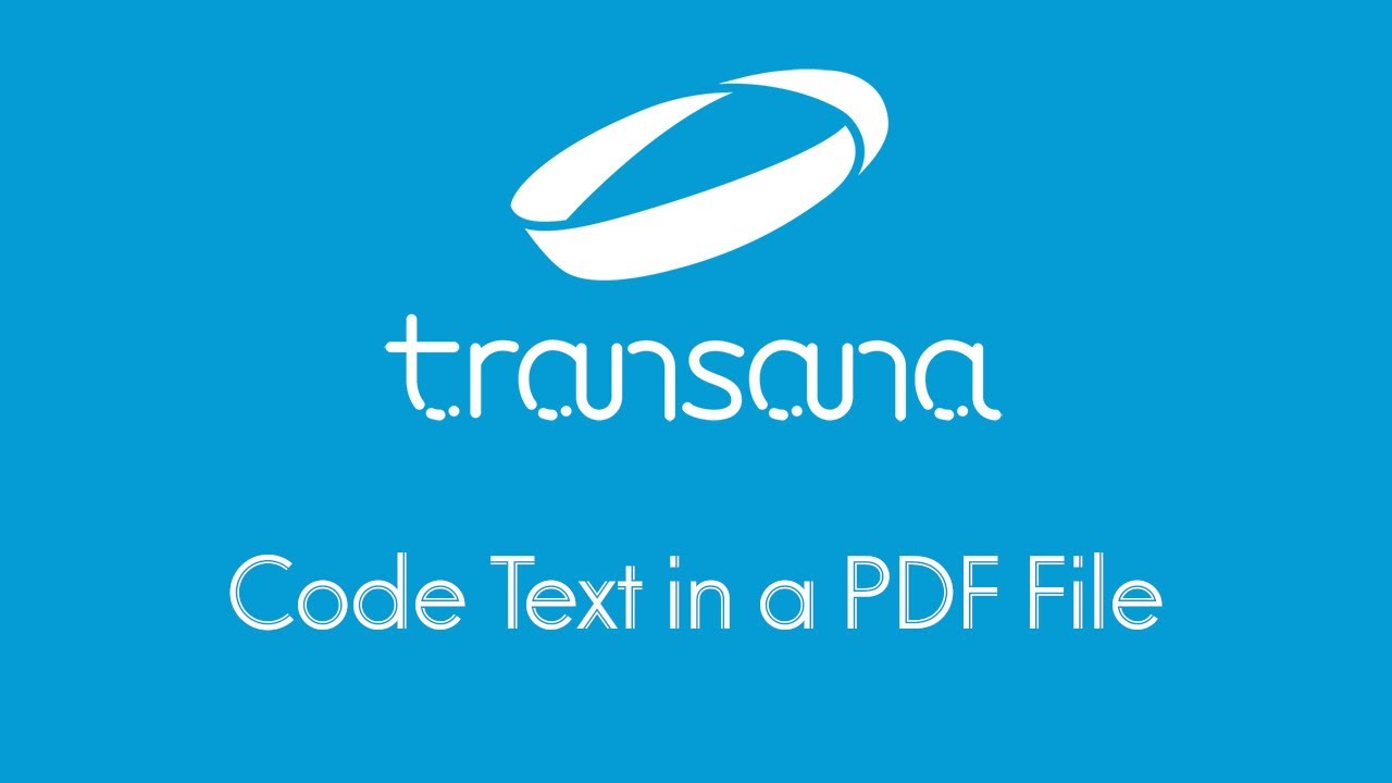 Code Text in a PDF