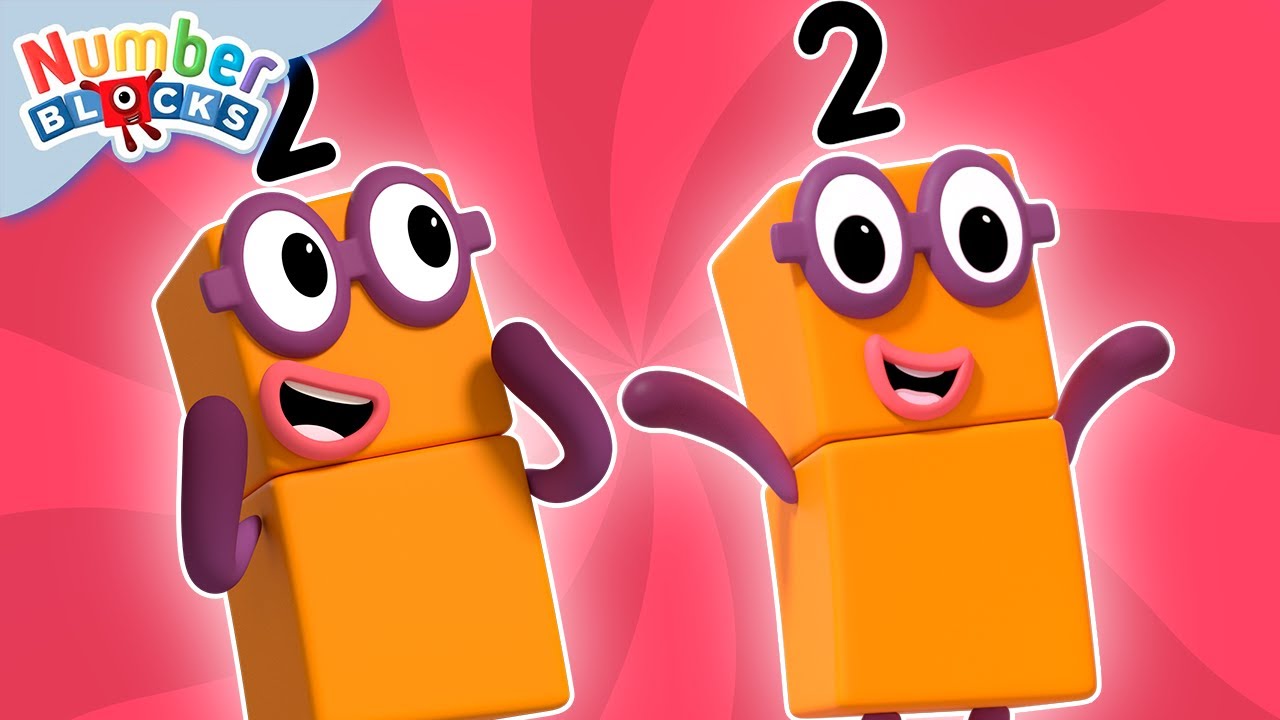 Two | Full Episode - S1 E3 | Numberblocks (Level 1 - Red 🔴)