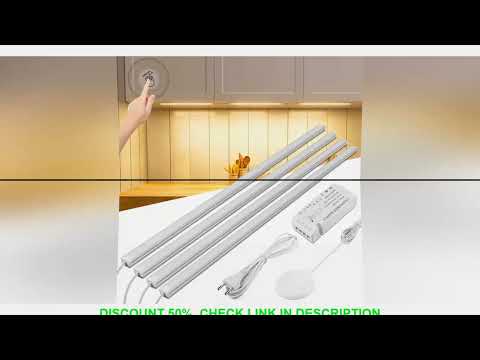 Motion Touch Sensor LED Lights Wireless Light Penetrable Wood Aluminum Bar Light Cabinet Wardrobe La