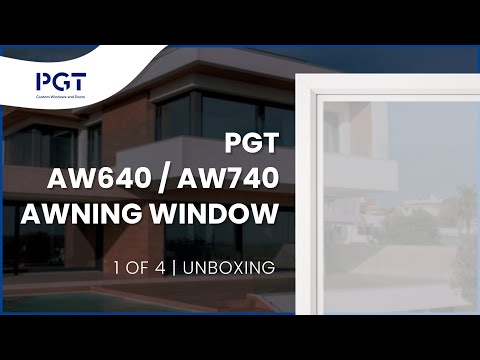 1 of 4 - PGT Classic Vue Max AW640 / Winguard AW740 Aluminum Awning Window - Unboxing