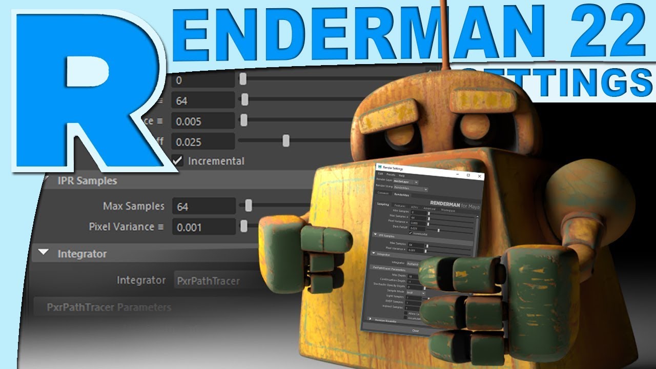 Renderman 22 Render Settings Tutorial