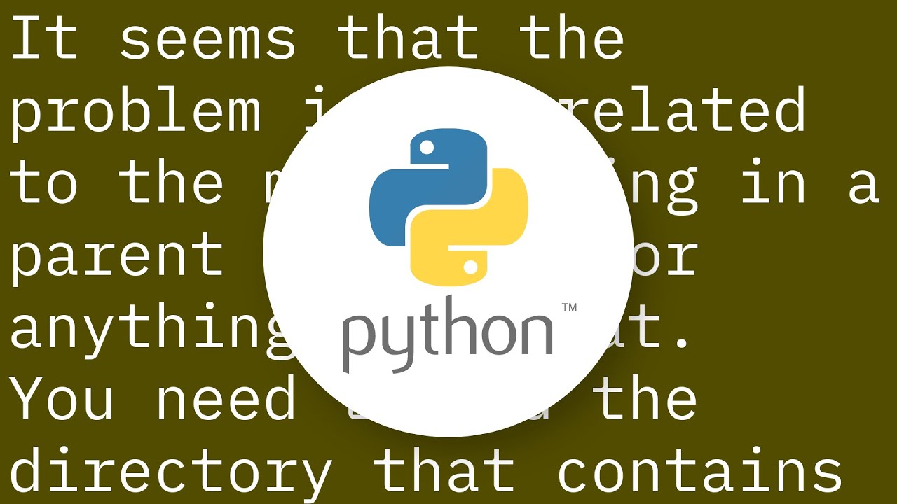 Importing modules from parent folder