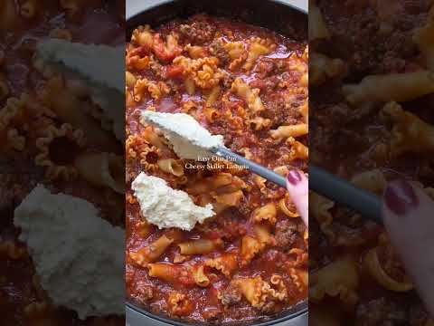 Easy Stovetop Skillet Lasagna