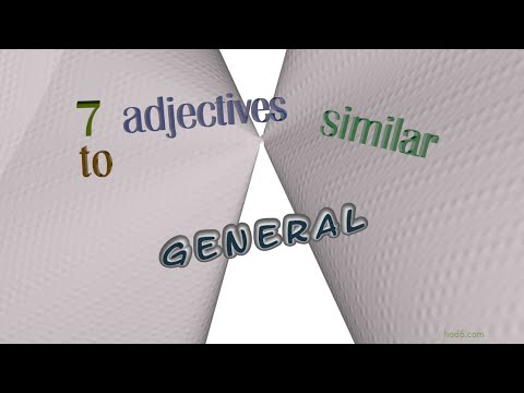 general - 8 adjectives which are synonyms to general (sentence examples)