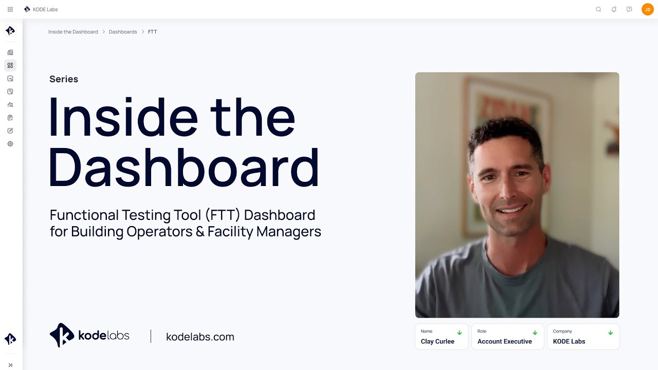Inside the dashboard: Functional Testing Tool (FTT) Dashboard for Building Operators