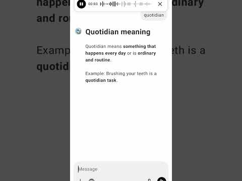 Quotidian meaning