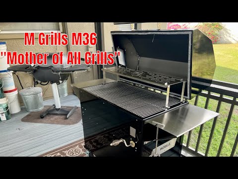 Unboxing and Review of the M Grills M36 Stick Burner, Charcoal Smoker & Grill