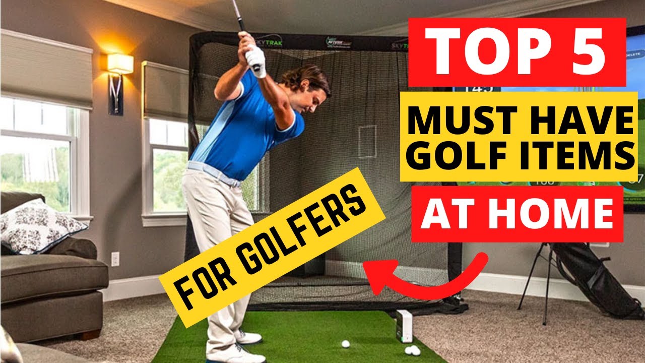 How to Play Golf at Home?!🤔(Best 🏌️‍♂️ Items to Practice Golf at Home)