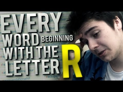 Reading Every Word Beginning With The Letter R