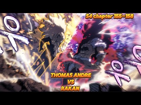 Solo leveling season 4 || chapter 155-158 || Thomas Andre vs Rakan