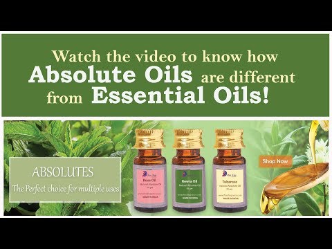 Watch the video to know how absolute oils are different from essential oils!