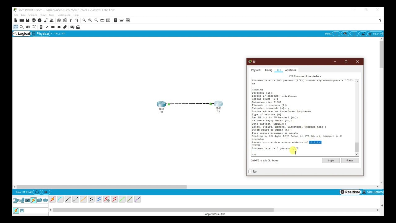 Easy CompTIA Network+ Lab 11: Standard Access control lists (ACLs)