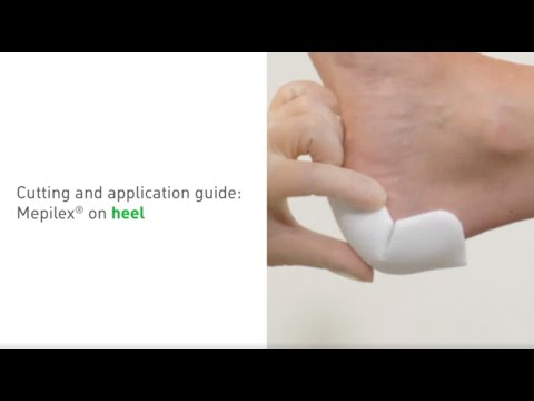 How to apply Mepilex on a heel