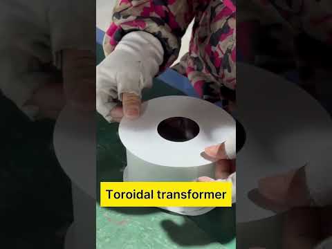 Toroidal transformer core #toroidalcoilwindingmachine #machine #toroidaltapingmachine