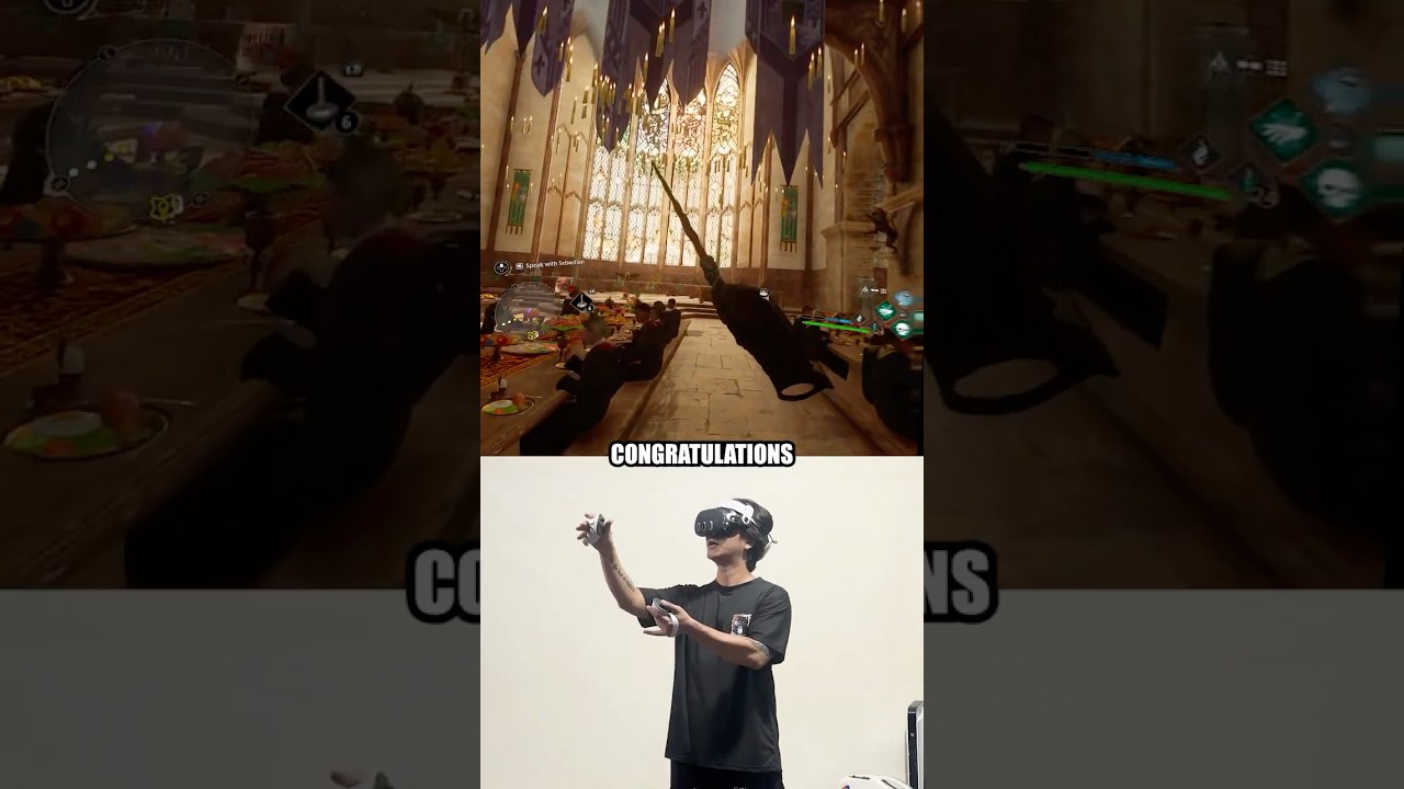 The best way to become a wizard ! #shorts #vr #mod #hogwartslegacy #harrypotter #tutorial