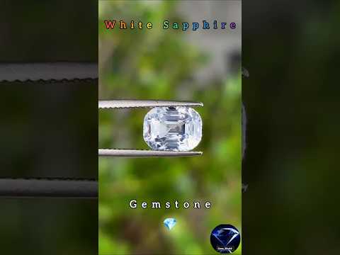White Sapphire Gemstone 💎 🔥 #gemstone #gems #stone