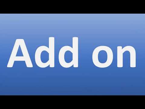 How to Pronounce Add on