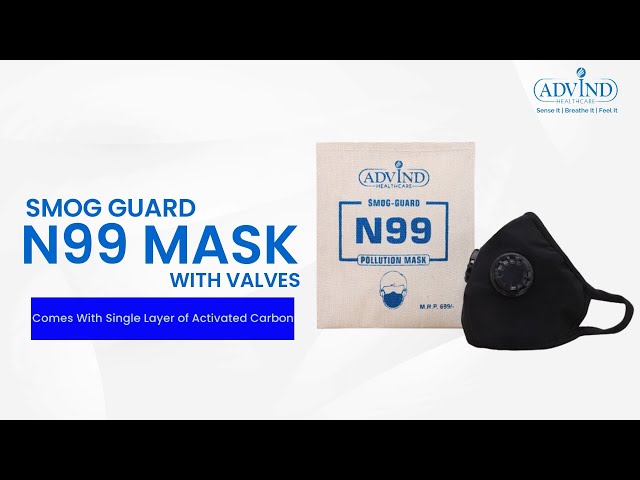 N99 Kids Mask - Smog Guard N99 Mask With One Valve (Kids, Black ...