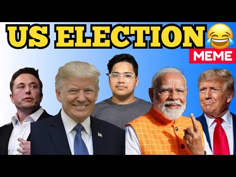 US ELECTION & MEME REVIEW 😂 #donaldtrump #elonmusk #uselection #kamalaharris