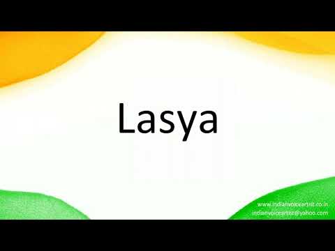 How to correctly pronounce in Hindi "Lasya".