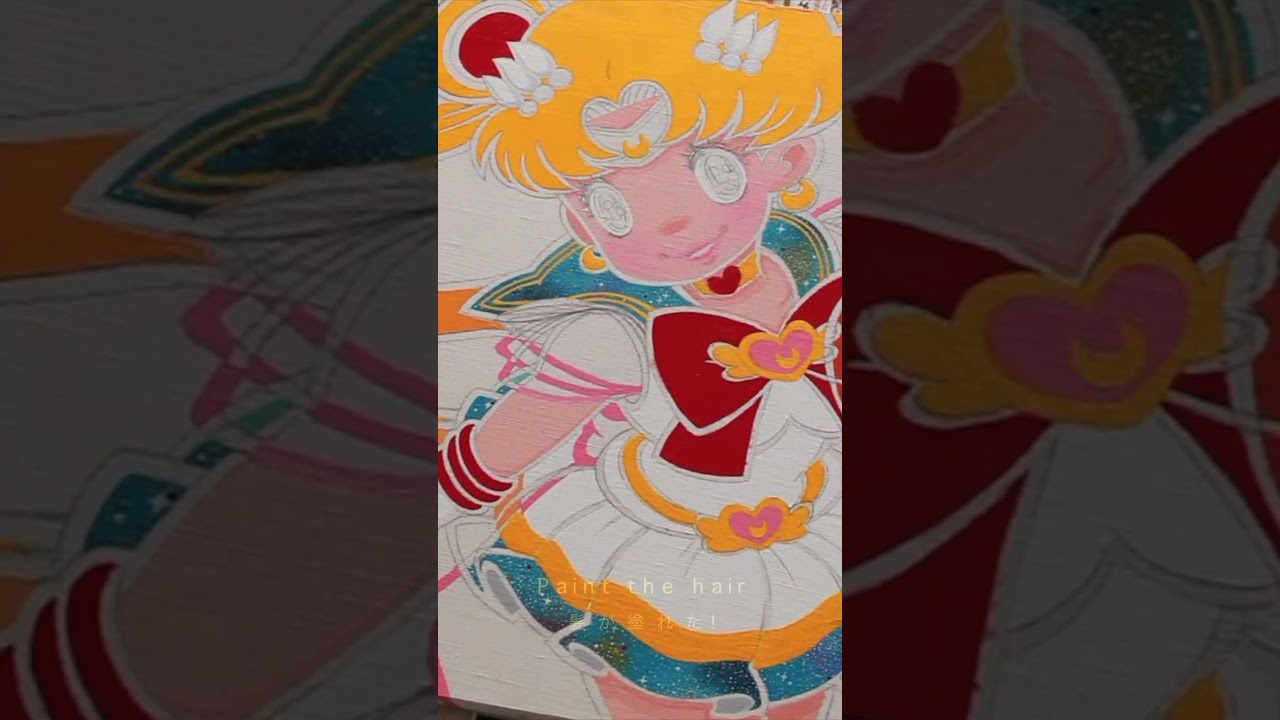 Sailor Moon | Acrylic Painting #shorts