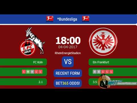 FC Koln vs Eintracht Frankfurt PREDICTION (by 007Soccerpicks.com)