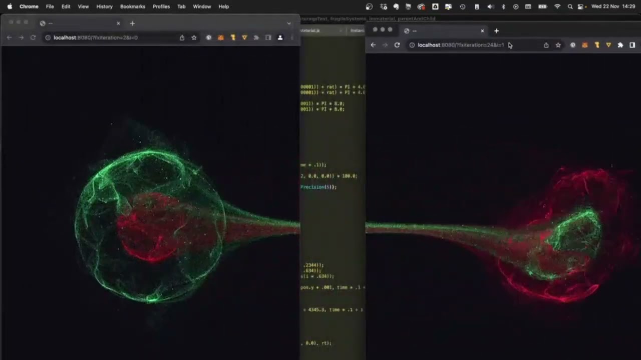 Multiple Window 3D  Synchronize #entangled