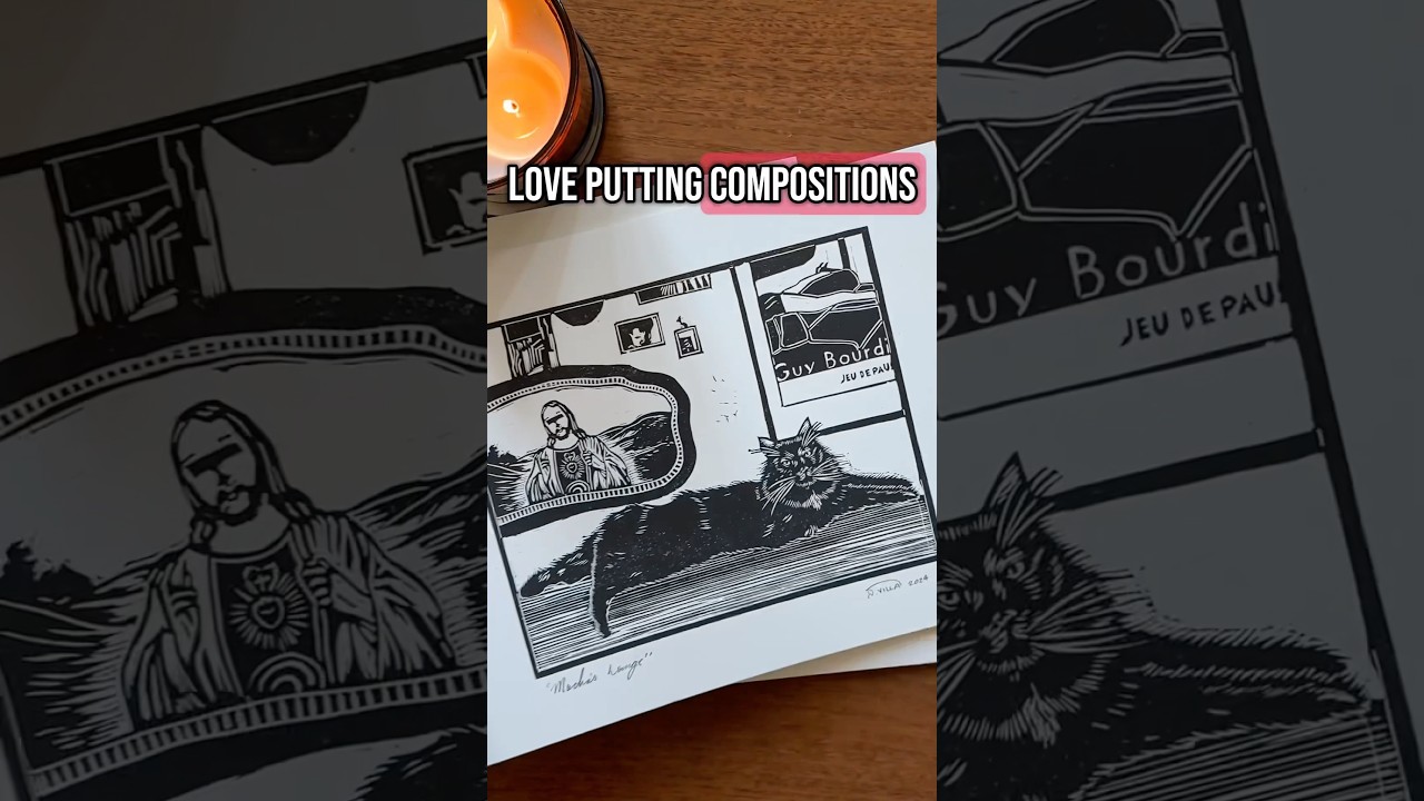 Sometimes your work teaches without realizing. #linocut #printmaking #blockprint