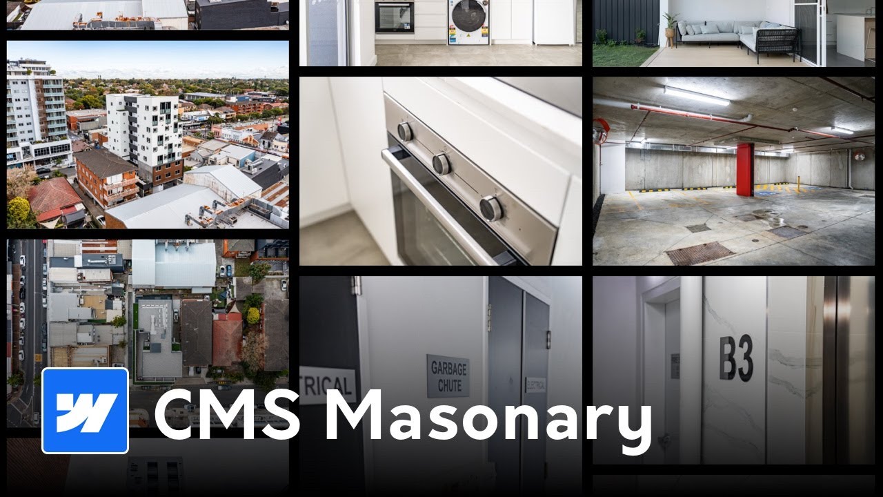 Build Beautiful Masonry Grids | Webflow CMS Tutorial