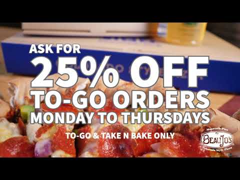 Beau Jo's - 25% Off To-Go Orders