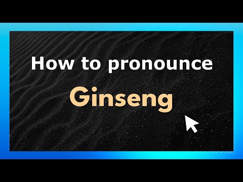 How to Pronounce Ginseng (American Pronunciation / US) with Audio and Phonetic Spelling