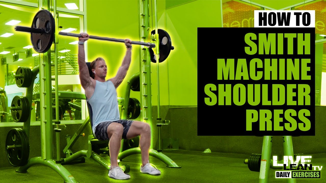How To Do A SMITH MACHINE SEATED SHOULDER PRESS | Exercise Demonstration Video and Guide