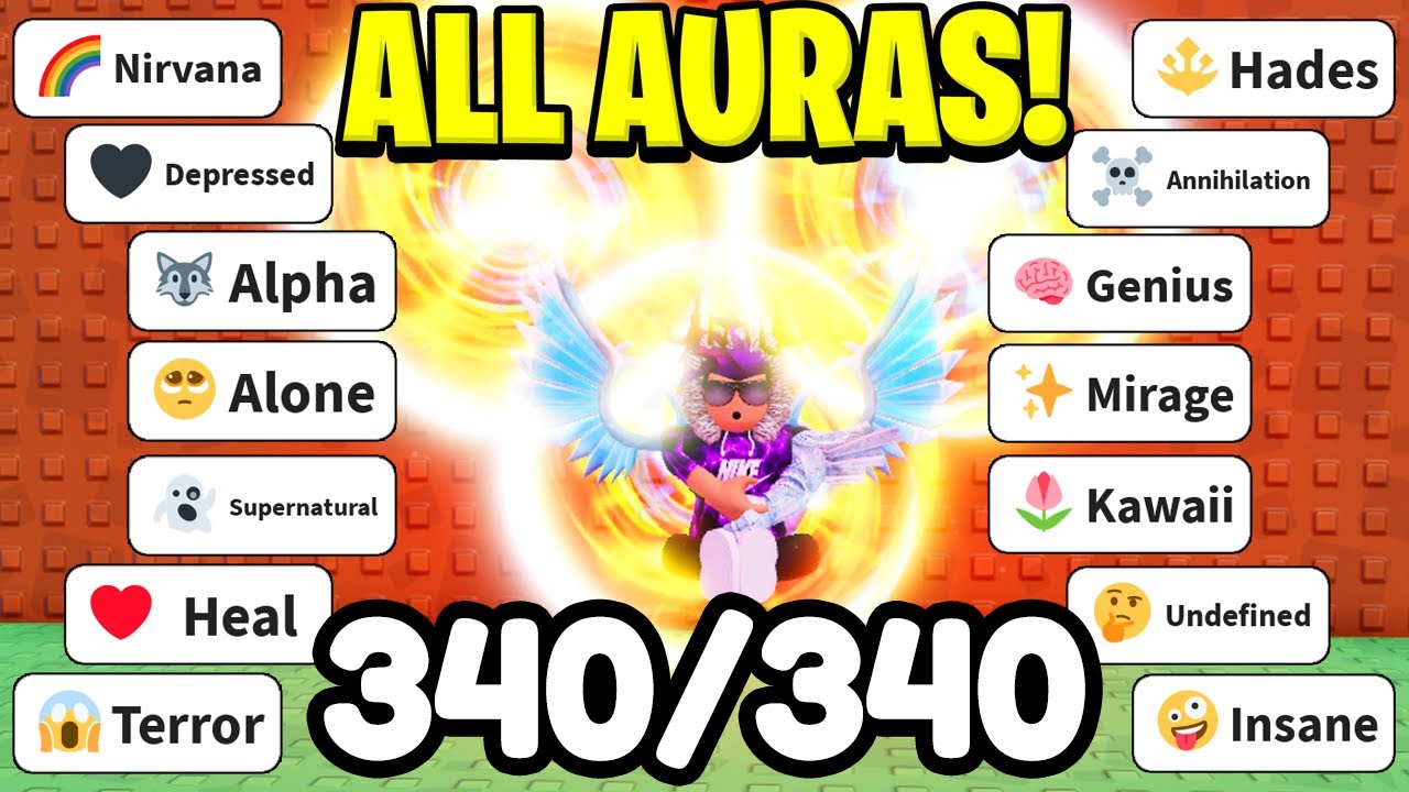 HOW TO GET ALL 340 AURAS IN Roblox AURA CRAFT! (ALL RECIPES)
