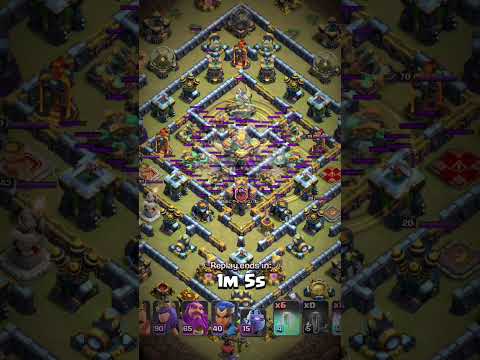 FIREBALL Trick with 8 invis spells in TH 14! | Clash Of Clans