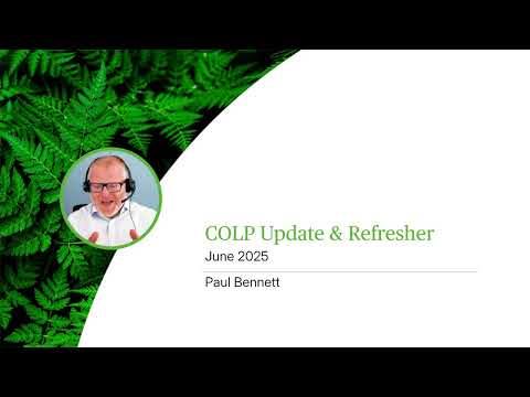 COLP Update & Refresher 2025 - Webinar