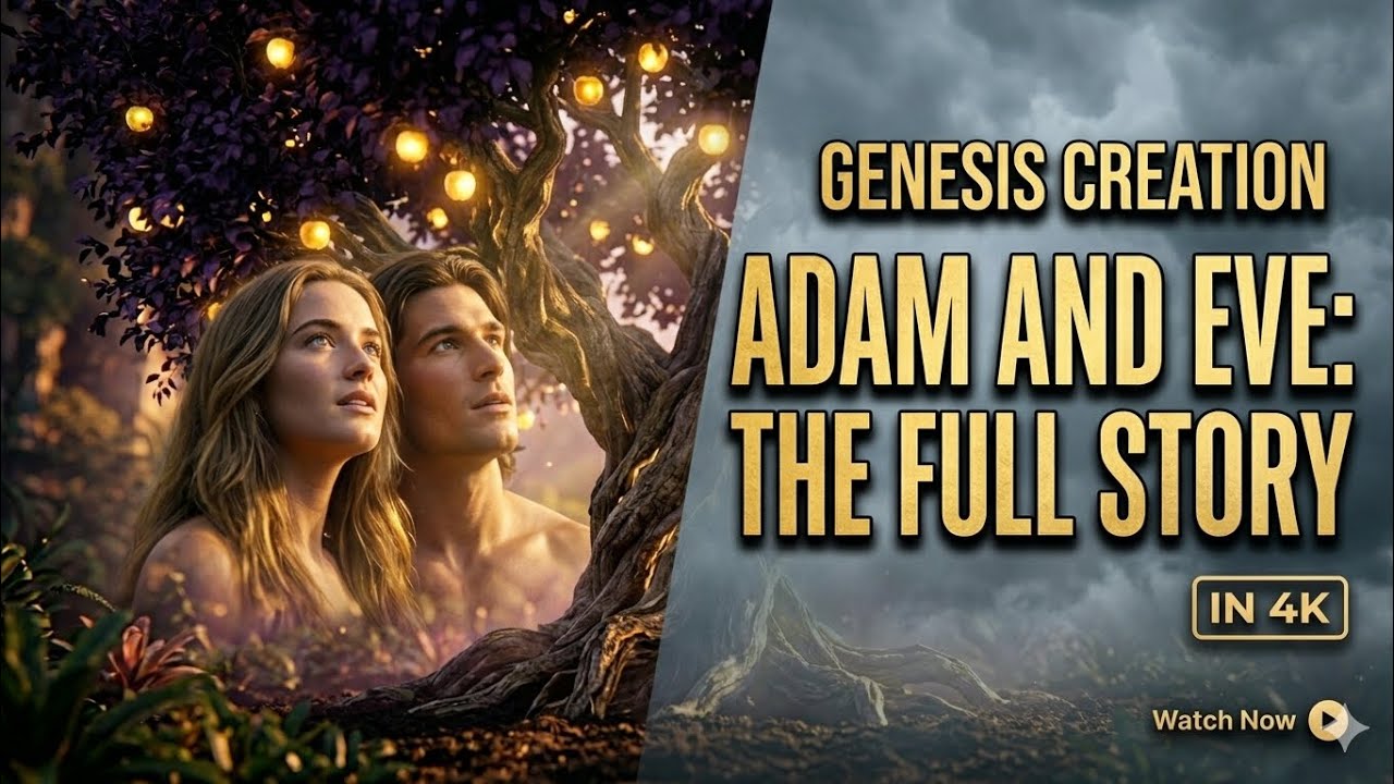  The Beginning:The Story of Adam and Eve | 4K Cinematic Bible Animation #biblestory#faith#dailybible
