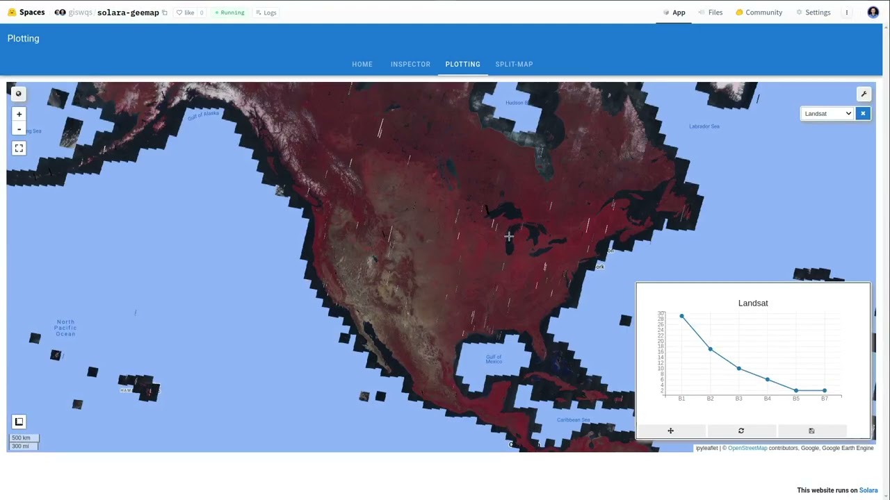 Geemap key feature: Developing interactive web apps with Solara