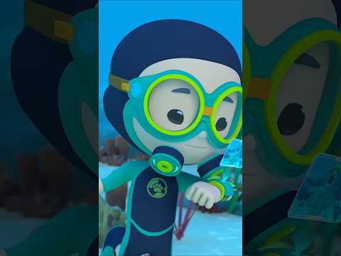 Retrieve the Drone from the Sea Sponge! | Leo the Wildlife Ranger | Kids Cartoons | #shorts #animals