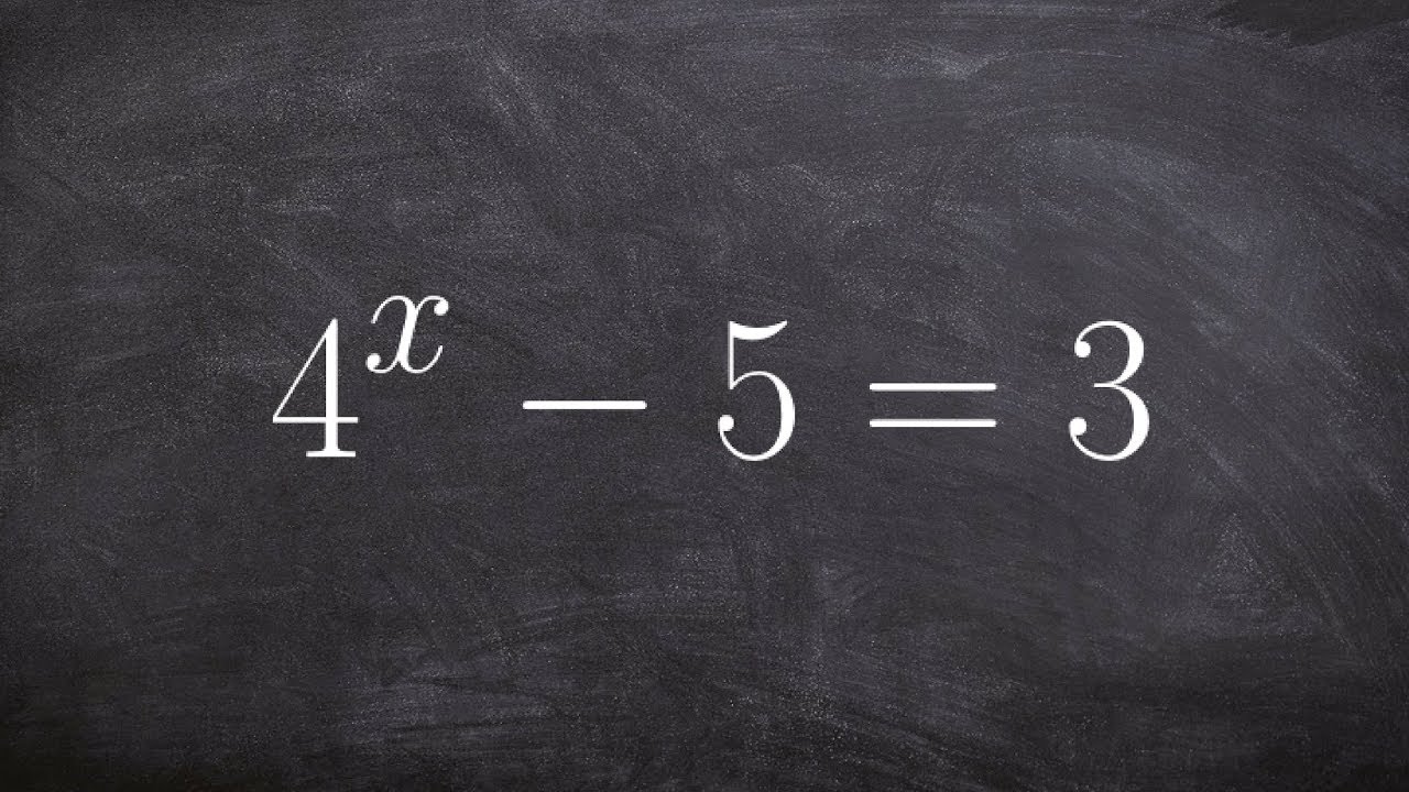 Learn the basics for solve an exponential equation using a calculator