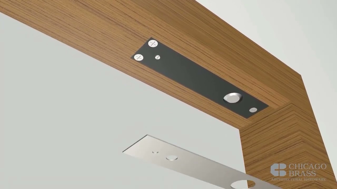 Center Hung Pivot Hinge, Magnet Catch with Edge Pull