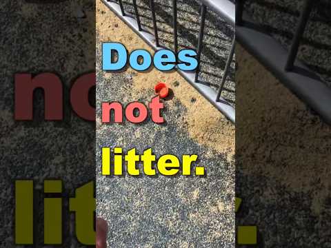Throw the trash in the bucket. It's easy, set a good example for others.