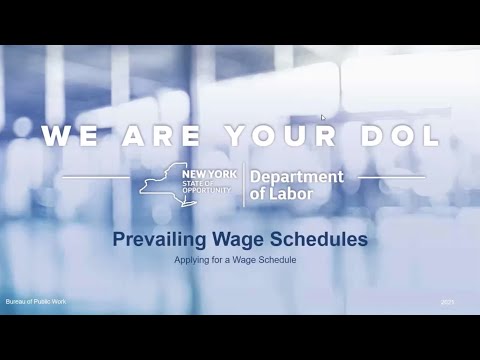 Prevailing Wage Schedules