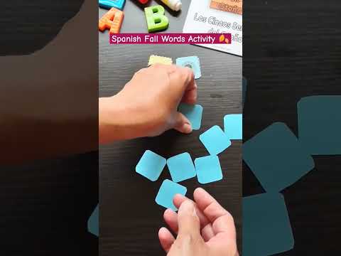 Fun Spanish Words Activity for Fall