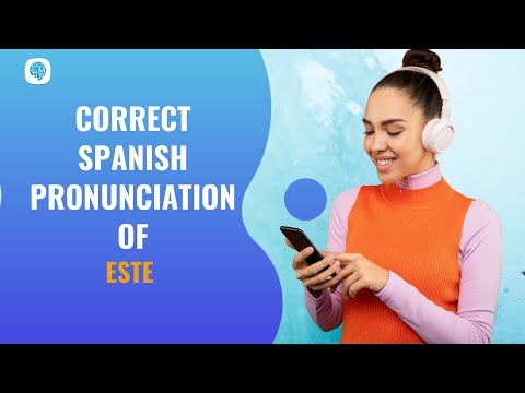 How to pronounce 'Demonstrative adjectives' (Este ) in Spanish? | Spanish Pronunciation