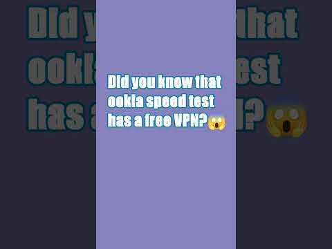 Did you know that ookla speed test has a free VPN!😱⚡ookla's free vpn showcase.....