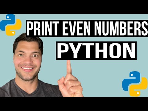 How to Print all Even Numbers from a Given Number List in Python  -  Tutorial #internetgav #python