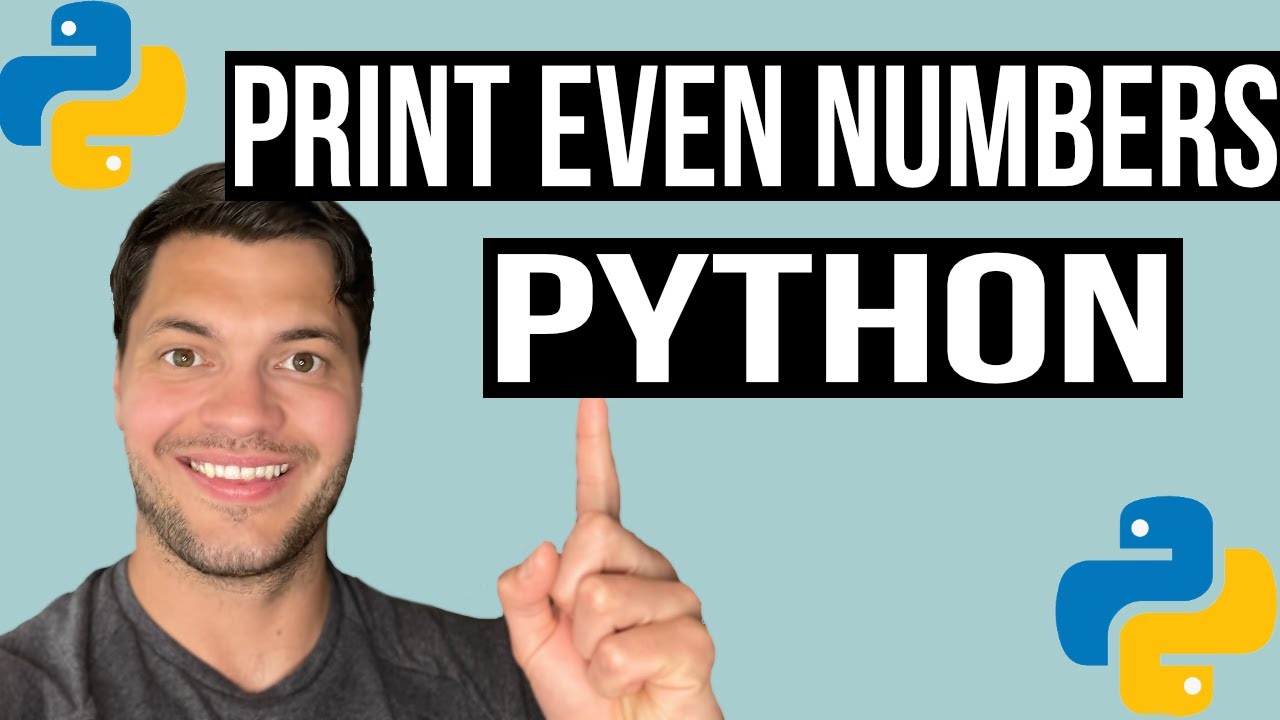 How to Print all Even Numbers from a Given Number List in Python  -  Tutorial #internetgav #python