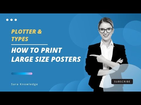 Plotter | Types of plotter | Drum plotter | Flatbed plotter | How to print posters and banners